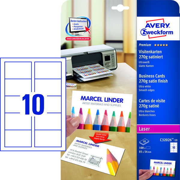 Визитные карточки Quick&Clean [C32026-10] ⭐TANDL⭐